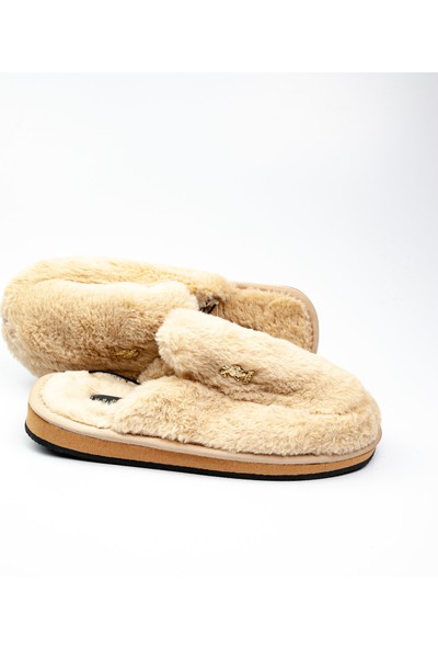 U.S. Polo Assn. U. S. Polo Assn 101070329 Preston Bej Ev Içi Kadın Terlik