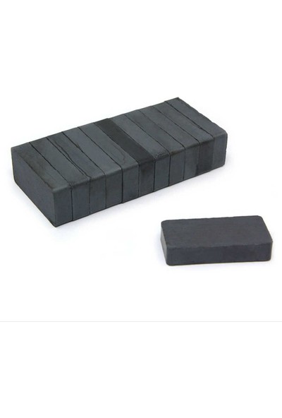 Dünya Magnet 10 Adet 40X20X10 Köşeli Ferrit Kömür Seramik Magnet Mıknatıs Dünya Magnet 10 Adet 40X20X10 Köşeli Ferrit Kömür Seramik Magnet Mıknatıs