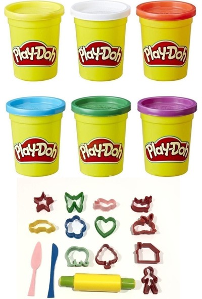 Play Doh Oyun Hamuru 6'lı ve Oyun Hamuru Kalıbı Seti 15 Parça Play Doh Oyun Hamuru 6'lı ve Oyun Hamuru Kalıbı Seti 15 Parça