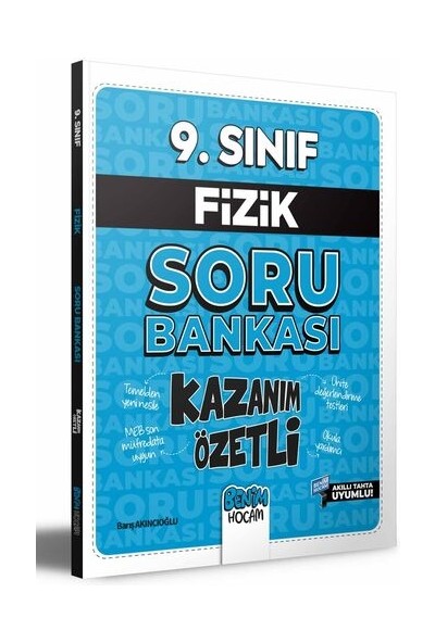 Benim Hocam Yayıncılık 9. Sınıf Kazanım Özetli Fizik Soru Bankası