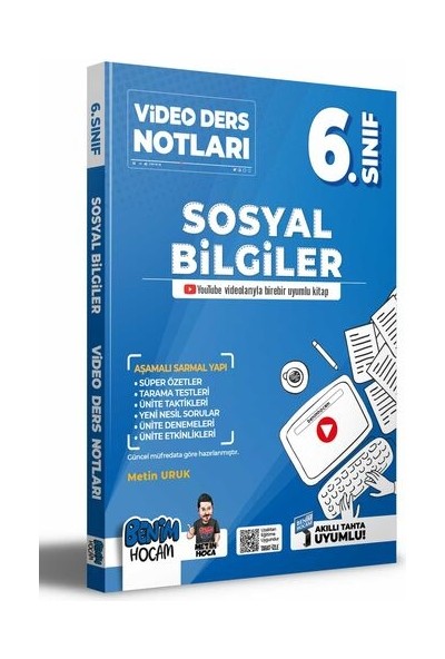 Benim Hocam Yayınları 2022 6.sınıf Sosyal Bilgiler Video Ders Notları (Konu Anlatımı) Benim Hocam Yayınları 2022 6.sınıf Sosyal Bilgiler Video Ders Notları (Konu Anlatımı)