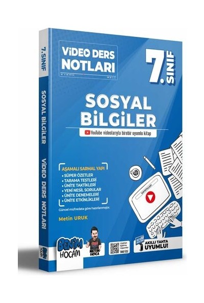 Benim Hocam Yayınları 2022 7.sınıf Sosyal Bilgiler Video Ders Notları (Konu Anlatımı) Benim Hocam Yayınları 2022 7.sınıf Sosyal Bilgiler Video Ders Notları (Konu Anlatımı)