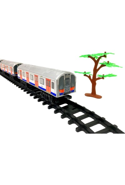 Bigstoy Pilli Sesli ve Işıklı Raylı Metro Tren Seti 33 Parça Bigstoy Pilli Sesli ve Işıklı Raylı Metro Tren Seti 33 Parça