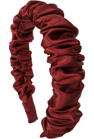 Vip Aksesuar Geniş Band Saten Büzgülü Taç