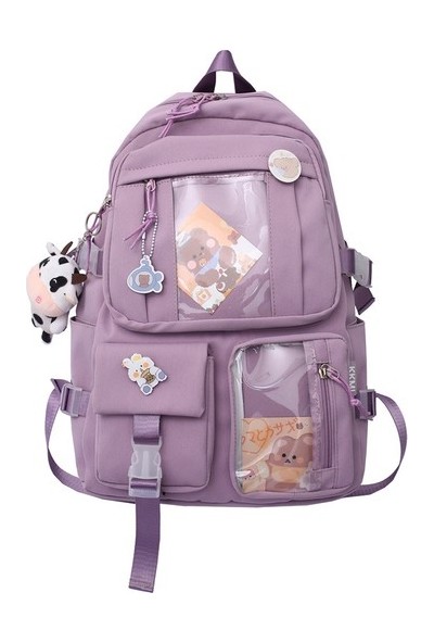 Deweiqi Aksesuarlı Sevimli Okul Sırt Çantası (Yurt Dışından) Deweiqi Aksesuarlı Sevimli Okul Sırt Çantası (Yurt Dışından)