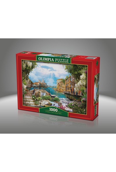 Olimpia Flowers And Waterfalls 1000 Parça Puzzle Olimpia Flowers And Waterfalls 1000 Parça Puzzle