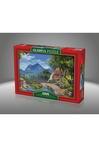 Olimpia Lake From The Blooming Garden 1000 Parça Puzzle Olimpia Lake From The Blooming Garden 1000 Parça Puzzle