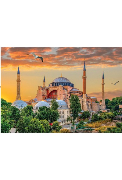 Olimpia Sunny Day And Hagia Sophia Mosque 1000 Parça Puzzle Olimpia Sunny Day And Hagia Sophia Mosque 1000 Parça Puzzle