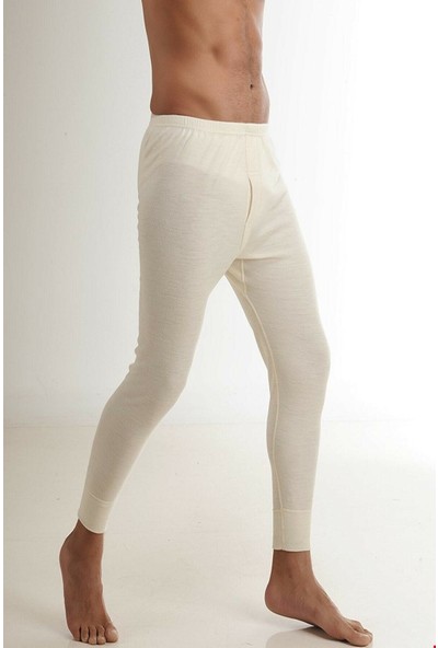 Hasyün 101 Erkek Uzun Yün Termal Don-Krem