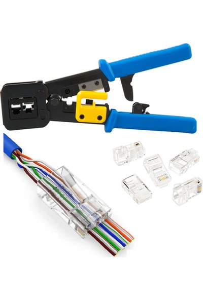 S-Link Yeni Nesil Pense+50 Adet Yeni Nesil Cat6 Jak 8P8C/RJ-45, 6P4C/RJ11 S-Link Yeni Nesil Pense+50 Adet Yeni Nesil Cat6 Jak 8P8C/RJ-45, 6P4C/RJ11
