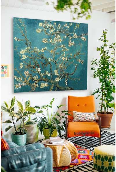 Hobimania Kanvas Tablo Vincent Van Gogh Çiçek Açan Badem Ağacı 50X100 cm Duvar Dekorasyon Tablo Moda Hobimania Kanvas Tablo Vincent Van Gogh Çiçek Açan Badem Ağacı 50X100 cm Duvar Dekorasyon Tablo Moda