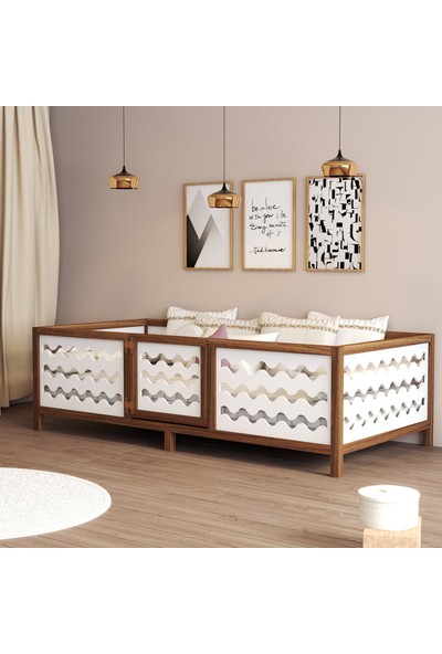 Dekoron Wavy Montesori Ceviz-Beyaz Dekoron Wavy Montesori Ceviz-Beyaz