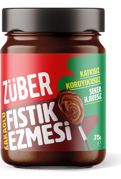 Züber Kakaolu Ballı Fıstık Ezmesi 315 G Züber Kakaolu Ballı Fıstık Ezmesi 315 G