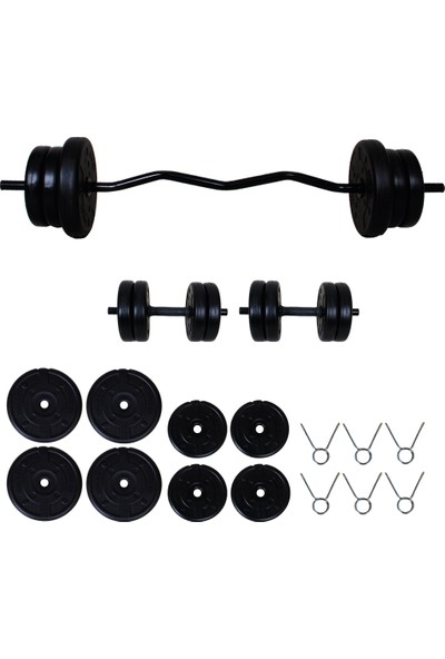 Aydın Sport 35 kg Z Bar Halter Seti ve Dambıl Seti Aydın Sport 35 kg Z Bar Halter Seti ve Dambıl Seti