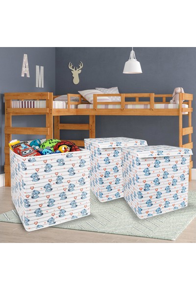 Lumier 3 Adet Büyük Boy Kapaklı Oyuncak Çamaşır Eşya Kıyafet Saklama Kutusu Seti 45 x 40 cm Lumier 3 Adet Büyük Boy Kapaklı Oyuncak Çamaşır Eşya Kıyafet Saklama Kutusu Seti 45 x 40 cm