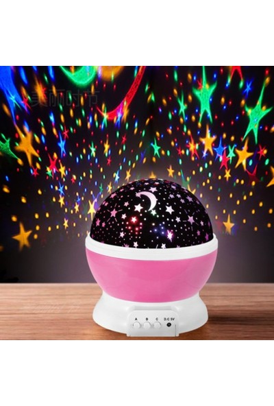 Dönen Projeksiyon Gece Lambası Star Master Ay Yıldız Duvar LED Dönen Projeksiyon Gece Lambası Star Master Ay Yıldız Duvar LED