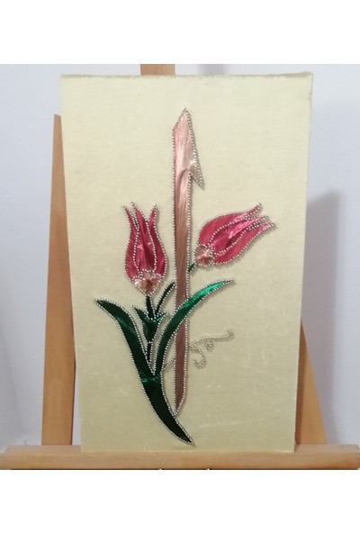 Elvaneli Elif Lale Desenli Filografi Tablo Elvaneli Elif Lale Desenli Filografi Tablo