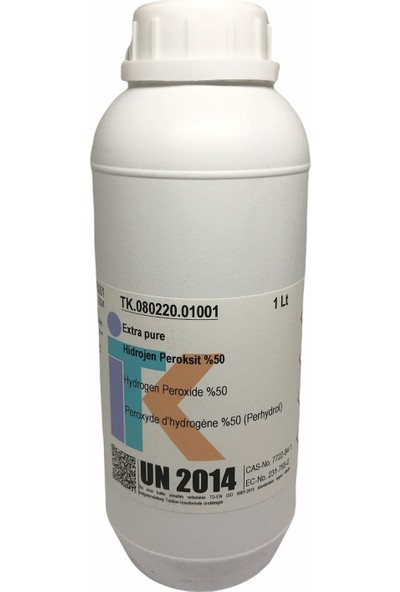 Okul Store - Hidrojen Peroksit %50 -Extra Pure 1000 ml Okul Store - Hidrojen Peroksit %50 -Extra Pure 1000 ml
