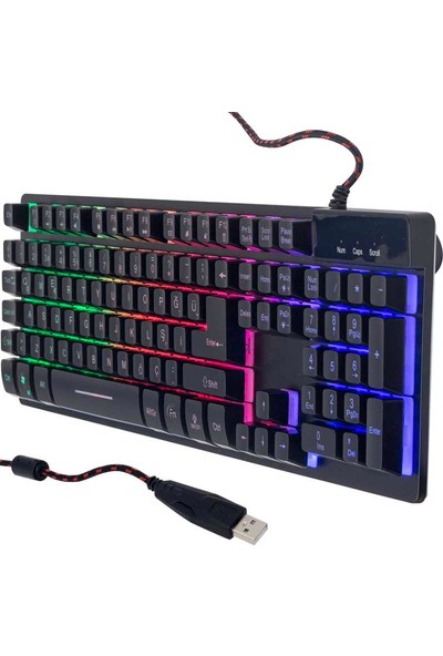 Hello HL-18744 Metal Kasa Rgb Işıklı Kablolu Oyuncu Q Klavye ZYG-800 Hello HL-18744 Metal Kasa Rgb Işıklı Kablolu Oyuncu Q Klavye ZYG-800