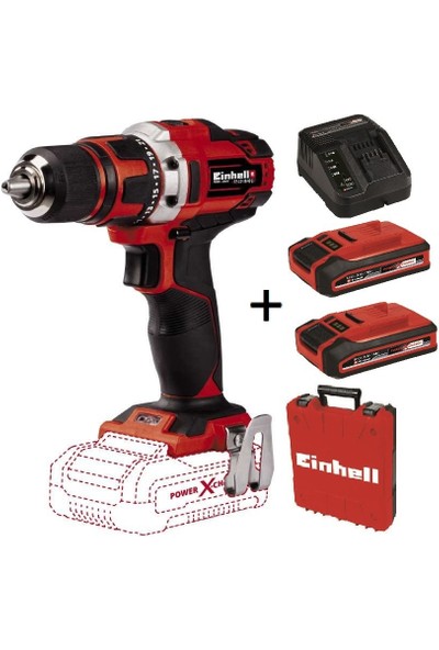 Einhell Te-Cd 18/40 Li (2x3.0 Ah Plus Starter Kit )18 V Akülü Vidalama Matkap Çantalı Einhell Te-Cd 18/40 Li (2x3.0 Ah Plus Starter Kit )18 V Akülü Vidalama Matkap Çantalı