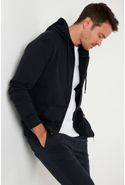 Buratti Pamuklu Fermuarlı Slim Fit Kapüşonlu Sweat Erkek Sweat 541ZIPHOODIE Buratti Pamuklu Fermuarlı Slim Fit Kapüşonlu Sweat Erkek Sweat 541ZIPHOODIE