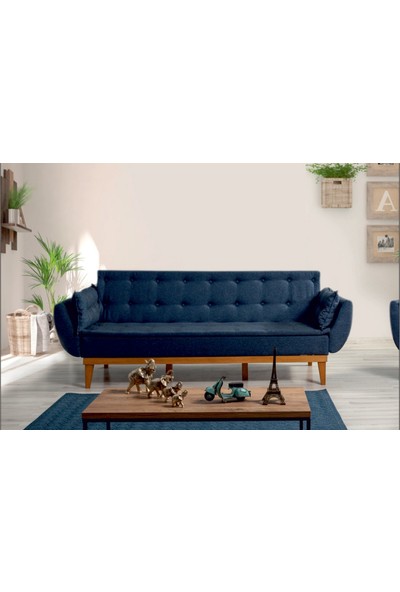 Doressa Epia Blue Üçlü Kanepe