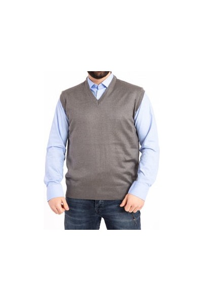 Kehila Erkek Gri Ince Yün Triko Örgü Baba Süveter Kehila Erkek Gri Ince Yün Triko Örgü Baba Süveter