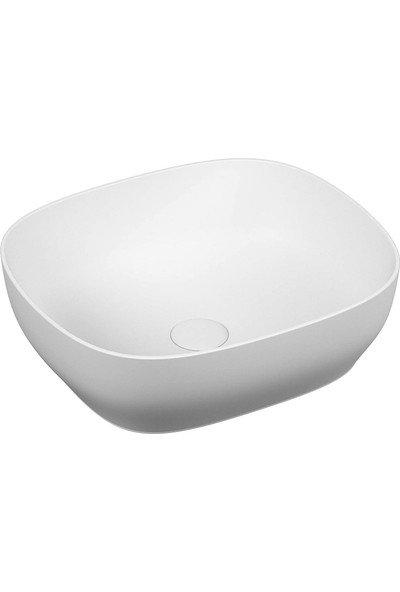 VitrA Outline 5994B401-0016 Kare Lavabo, 48 Cm, Mat Beyaz