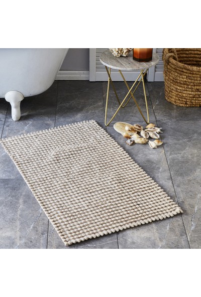 Nautica Home Elvia %100 Pamuk Bej Banyo Paspası