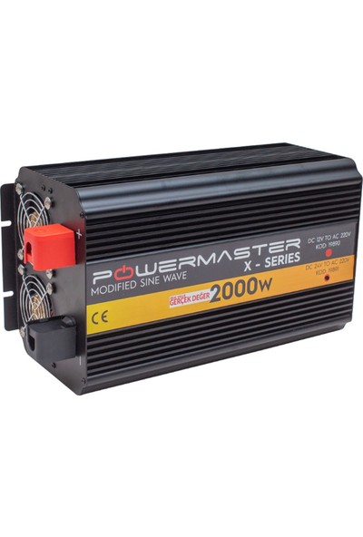 Powermaster PWR2000-24 Çift Dıgıtal Ekran 24 Volt 2000 Watt Modıfıed Sınus Wave Inverter Powermaster PWR2000-24 Çift Dıgıtal Ekran 24 Volt 2000 Watt Modıfıed Sınus Wave Inverter