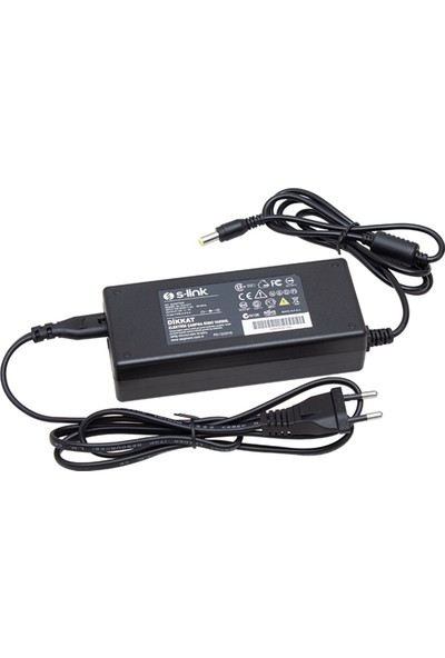S-Lınk SL-KA1277 12 Volt - 7 Amper Plastik Kasa Masaüstü Adaptör 5.5*2.5 Uç