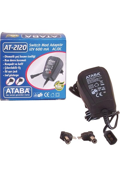 Ataba AT-2120 12V 600 Mah Adaptör Ataba AT-2120 12V 600 Mah Adaptör