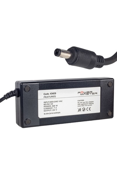 Powermaster PM-10169 24 Volt - 7 Amper Plastik Kasa Masaüstü Adaptör 5.5*2.5 Uç Powermaster PM-10169 24 Volt - 7 Amper Plastik Kasa Masaüstü Adaptör 5.5*2.5 Uç