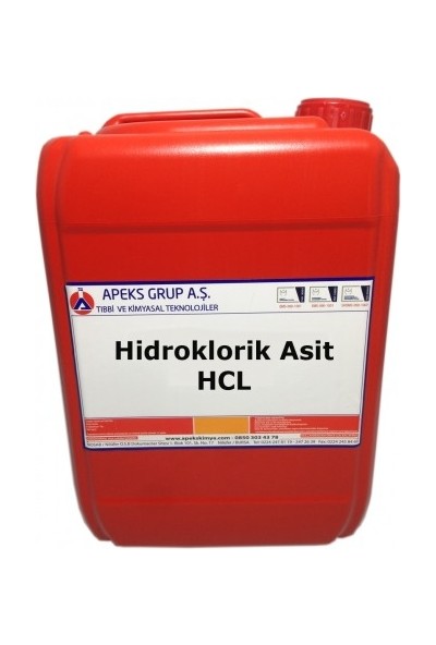 Apeks Hidroklorik Asit - (Hcl % 30 -32) - 10 kg
