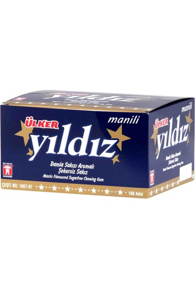Ülker Yıldız Soft Damla Sakızı Aromalı Şekersiz Sakız 100'LÜ Ülker Yıldız Soft Damla Sakızı Aromalı Şekersiz Sakız 100'LÜ