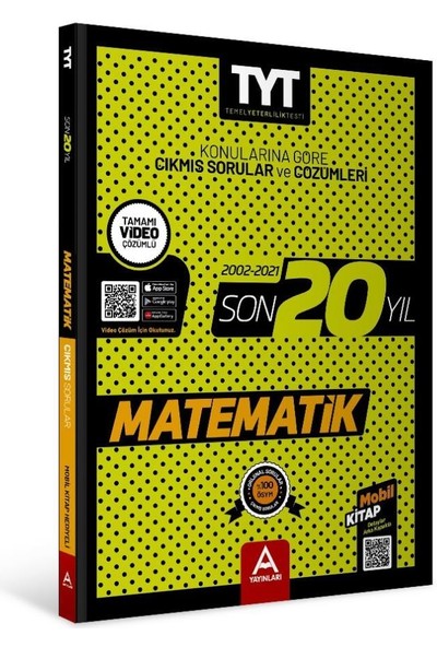 A Yayınları Tyt Matematik Son 20 Yıl Çıkmış Sorular