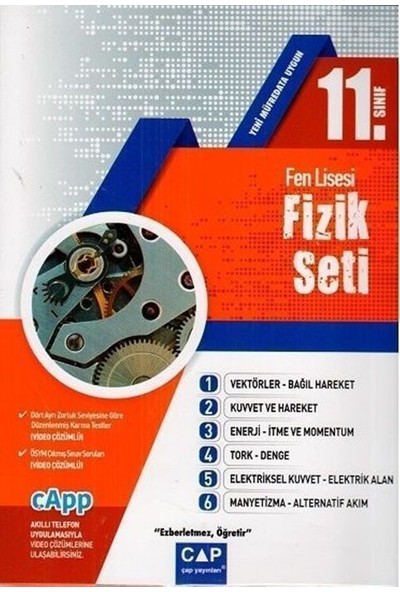 Çap Yayınları 11. Sınıf Fen Lisesi Fizik Seti