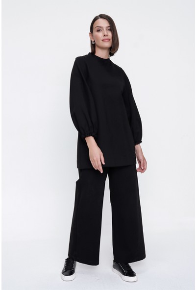 Aker 2209111 Bisiklet Yaka Esnek Kumaş Bluz