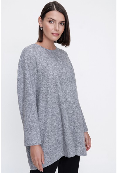 Aker 2206112 Rahat Kesim Örme Bluz