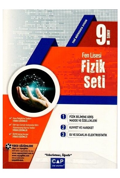 Çap Yayınları Yayınları 9. Sınıf Fen Lisesi Fizik Seti