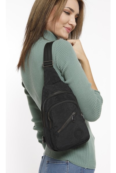 Petek Karnaval Kadın Krinkıl Kumaş Ön Çapraz Çanta