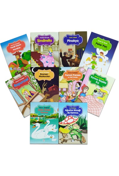 Renkli Dünya Çocuk Masalları Seti 10 Kitap