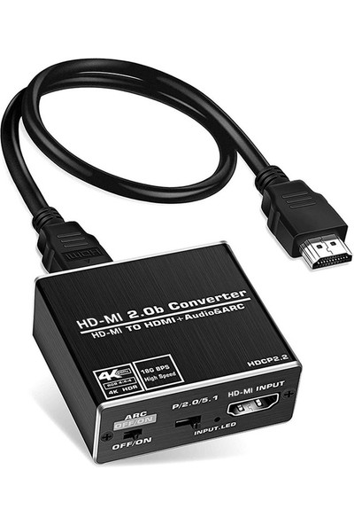 Kuwfi 4K 60Hz H-Dmı 2.0 Ses Ayırıcı 5.1 Arc Hd-Mı Ses Dönüştürücü (Yurt Dışından) Kuwfi 4K 60Hz H-Dmı 2.0 Ses Ayırıcı 5.1 Arc Hd-Mı Ses Dönüştürücü (Yurt Dışından)