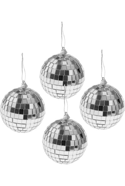 Dolity Noel Ayna Topları Baubles Noel Ağacı Asılı Dekorasyon 4 Adet 8 cm (Yurt Dışından) Dolity Noel Ayna Topları Baubles Noel Ağacı Asılı Dekorasyon 4 Adet 8 cm (Yurt Dışından)