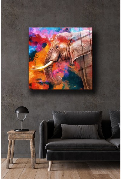 Sio Glass Soyut Fil Cam Tablo