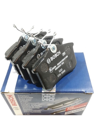 Bosch Audi A6 Arka Fren Balata Takımı 1998-2004 Bosch Audi A6 Arka Fren Balata Takımı 1998-2004