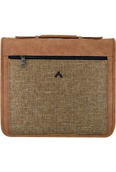 Önder Exclusive Londra Saplı Fermuarlı Çok Amaçlı El ve Koltukaltı Çantası Kahverengi