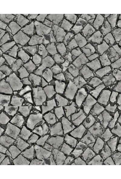 Tahtakalehobi Moloz Taş Şekilli Karton Kaldırım 1/100 3'lü