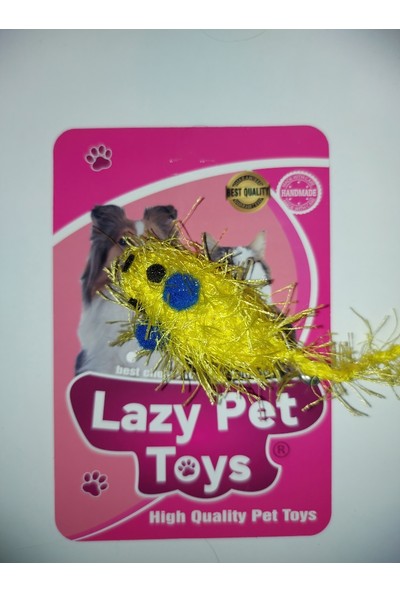 Lazy Pet Toys El Örme Kirpi Fare Kedi Oyuncağı - 7 Cm. // [ 1 Adet ]