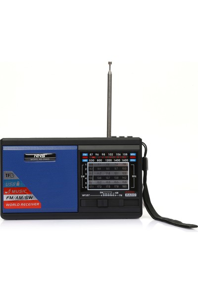 Nns Güneş Enerjili Şarjlı Radyo + El Feneri + Bt + USB + Tf Destekli Nns Güneş Enerjili Şarjlı Radyo + El Feneri + Bt + USB + Tf Destekli